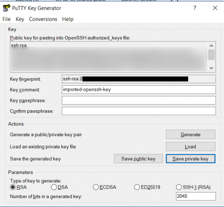 save key as ppk | אינטרנט ישראל